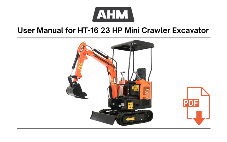 Operation and Maintenance Manuals for Small Excavators – AHM
